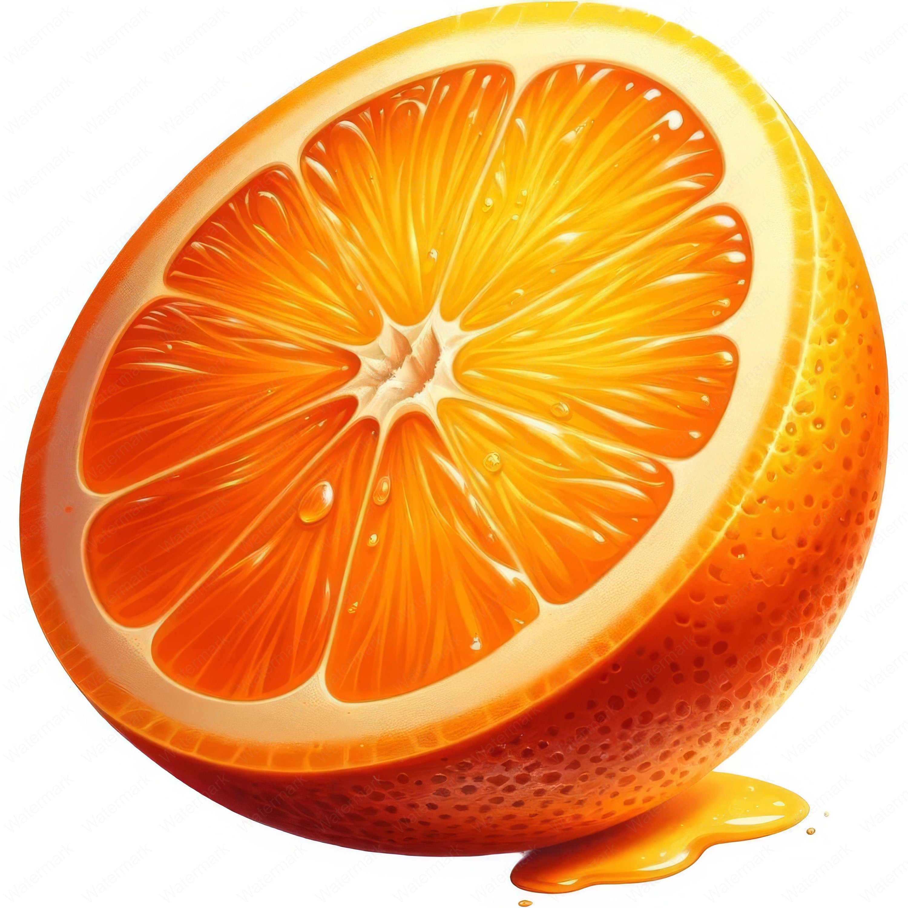 Juicy Orange Clipart Bundle: Vibrant Citrus Designs (digital Download ...
