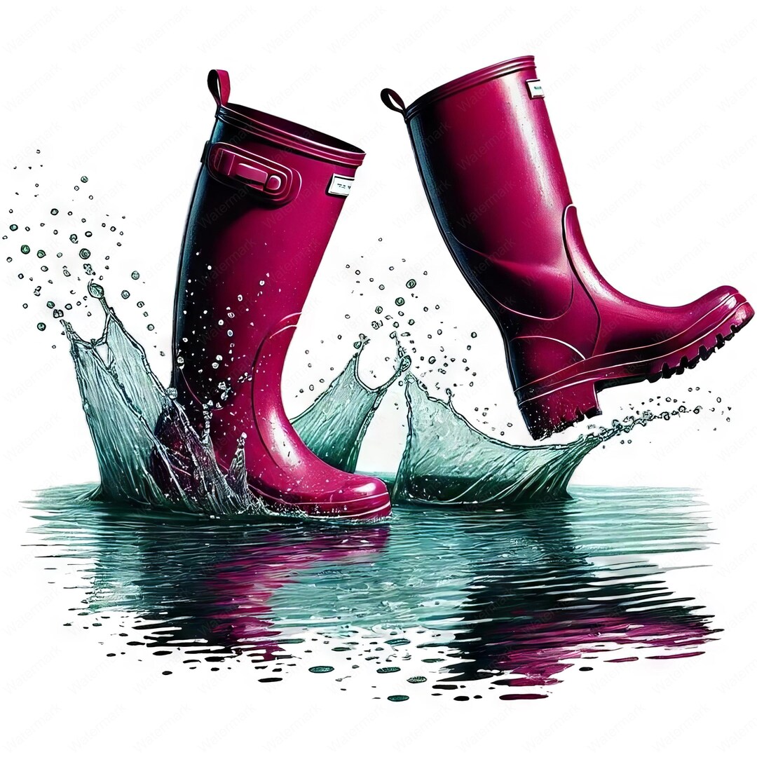 Rain Boot Clipart | Colorful Rain Boot Clipart Bundle | 10 High-quality ...