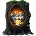 Romantic Wolf Clipart: Heart-shaped Nature PNG Bundle (digital Download ...
