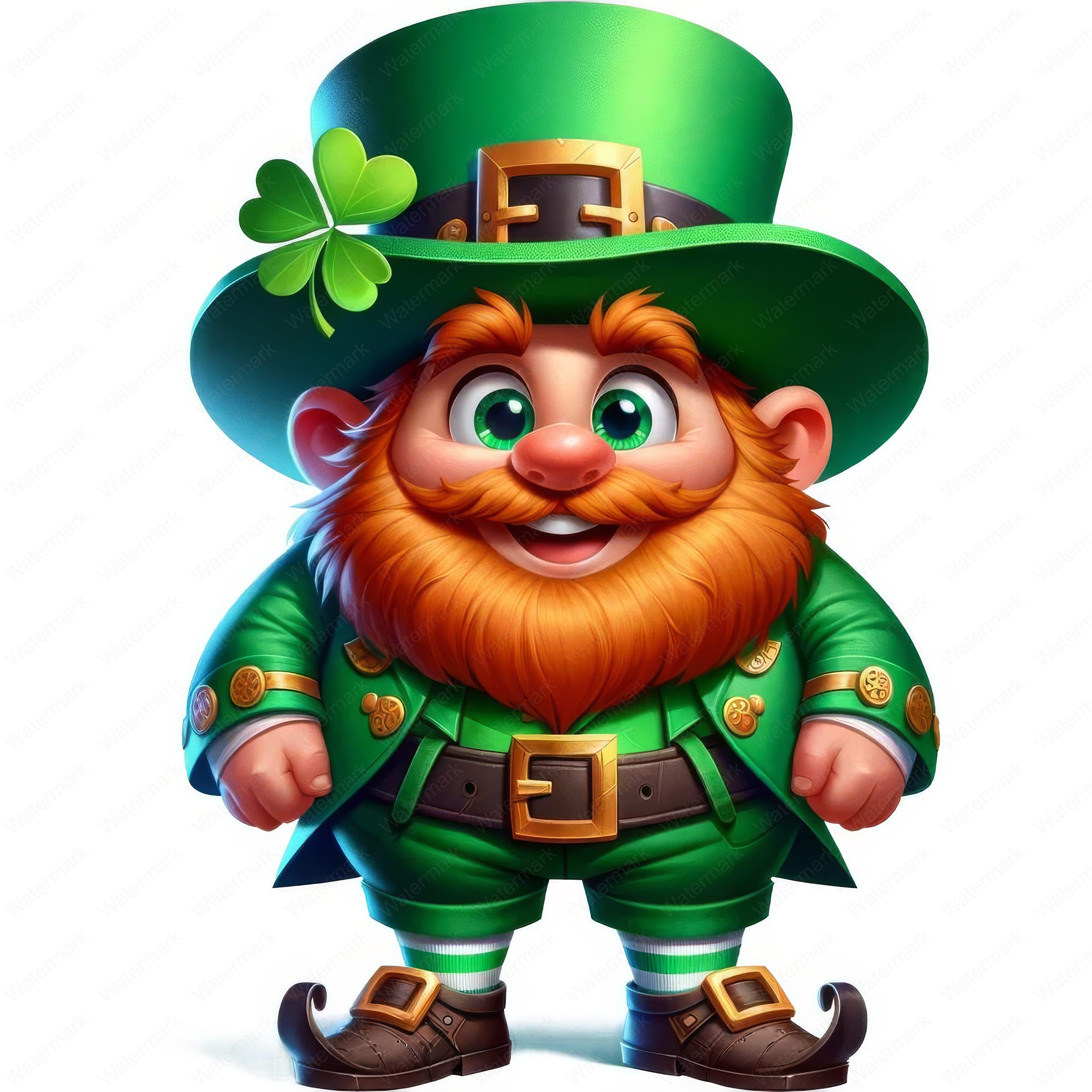 Funny Leprechaun Clipart Bundle: St. Patrick's Day Designs (digital ...