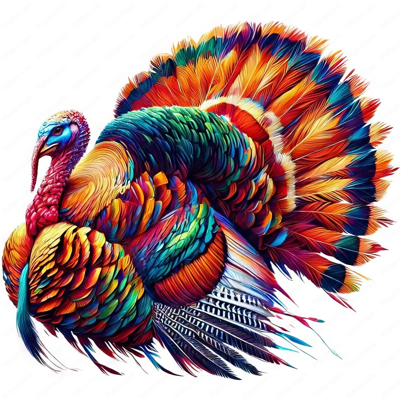 Festive Turkey Clipart Bundle | Thanksgiving Art (digital Download) - Etsy