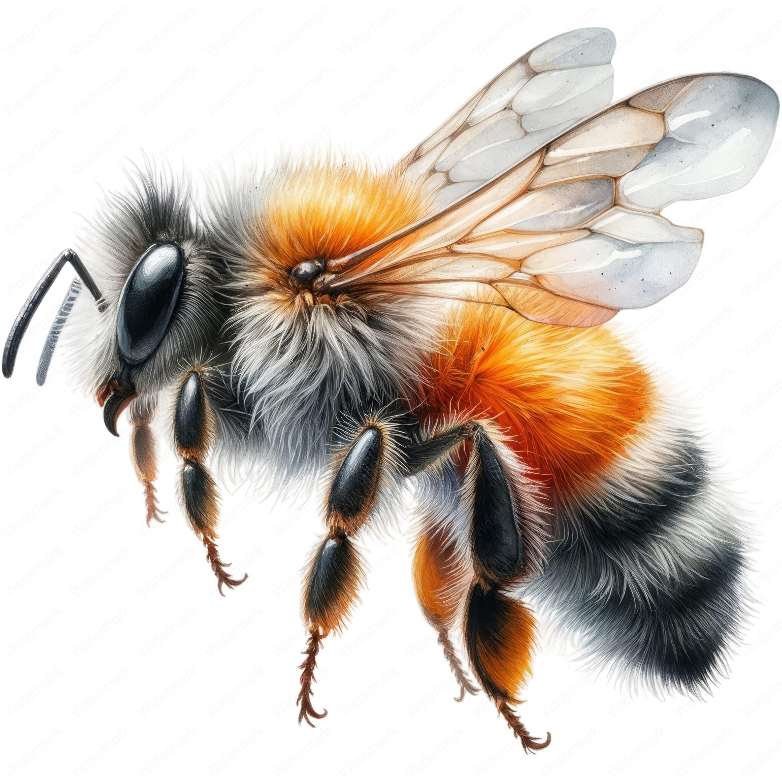 Vibrant Bee Clipart Bundle | Insect Art, Commercial Use (digital ...