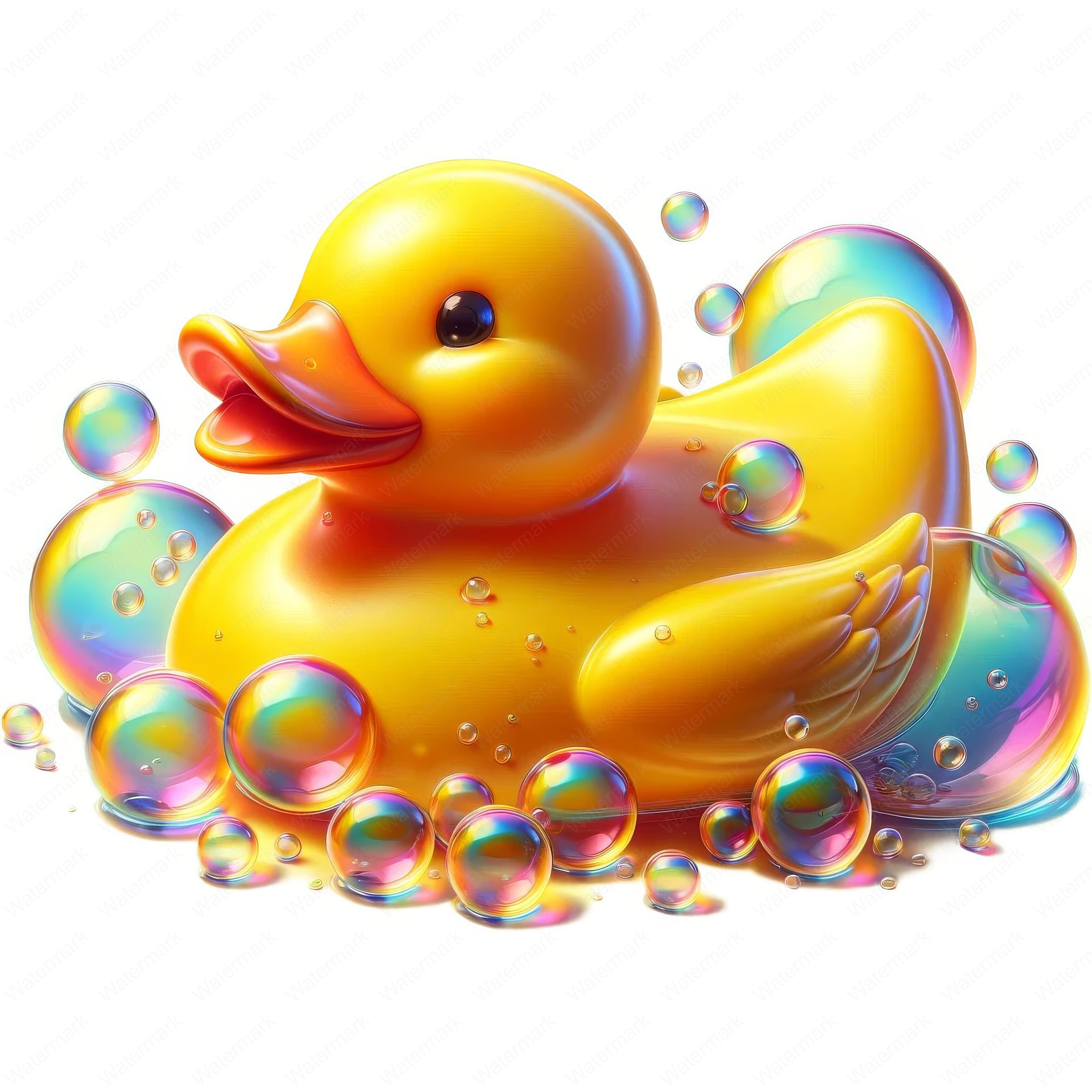 Rubber Duck Clipart Bundle: Bath Time Art Printables (digital Download ...