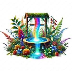 Rainbow Well Clipart | Vibrant Rainbow Well Clipart Bundle | 10 High ...