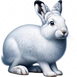 Arctic Hare Clipart | Majestic Arctic Hare Clipart Bundle | 10 High ...