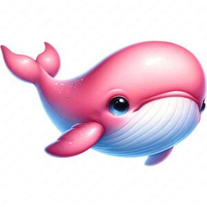Baby Whale Clipart Cute Baby Whale Clipart Bundle 10 High-quality Images Ocean Life Art ...