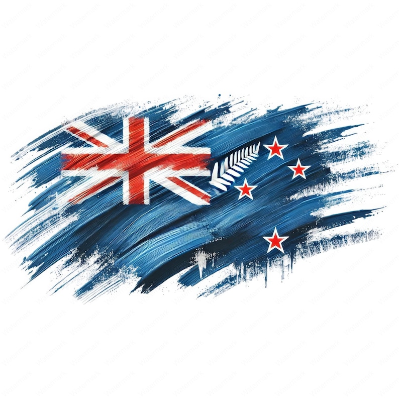 New Zealand Flag Clipart Bundle | Kiwi Art Printables (digital Download ...