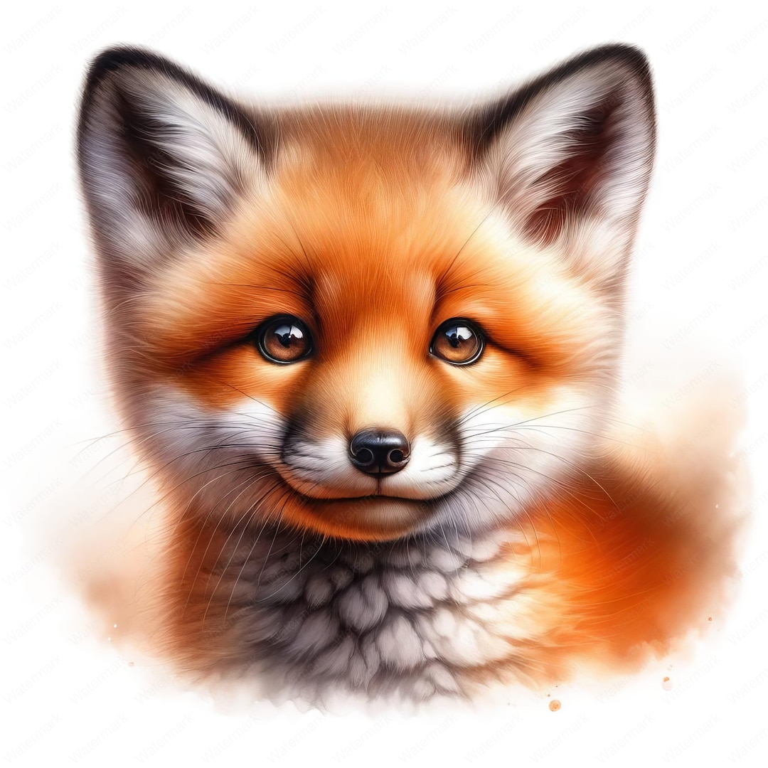 Fox Pup Clipart | Adorable Fox Pup Clipart Bundle | 10 High-quality ...