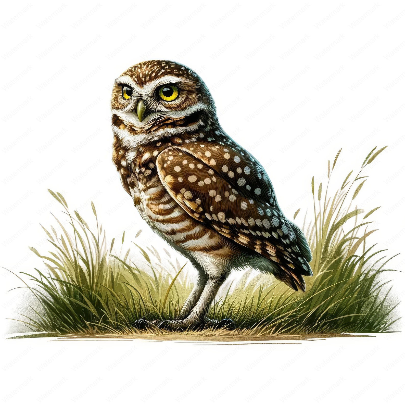 Burrowing Owl Clipart Bundle: 10 Wildlife Art Designs (digital Download ...