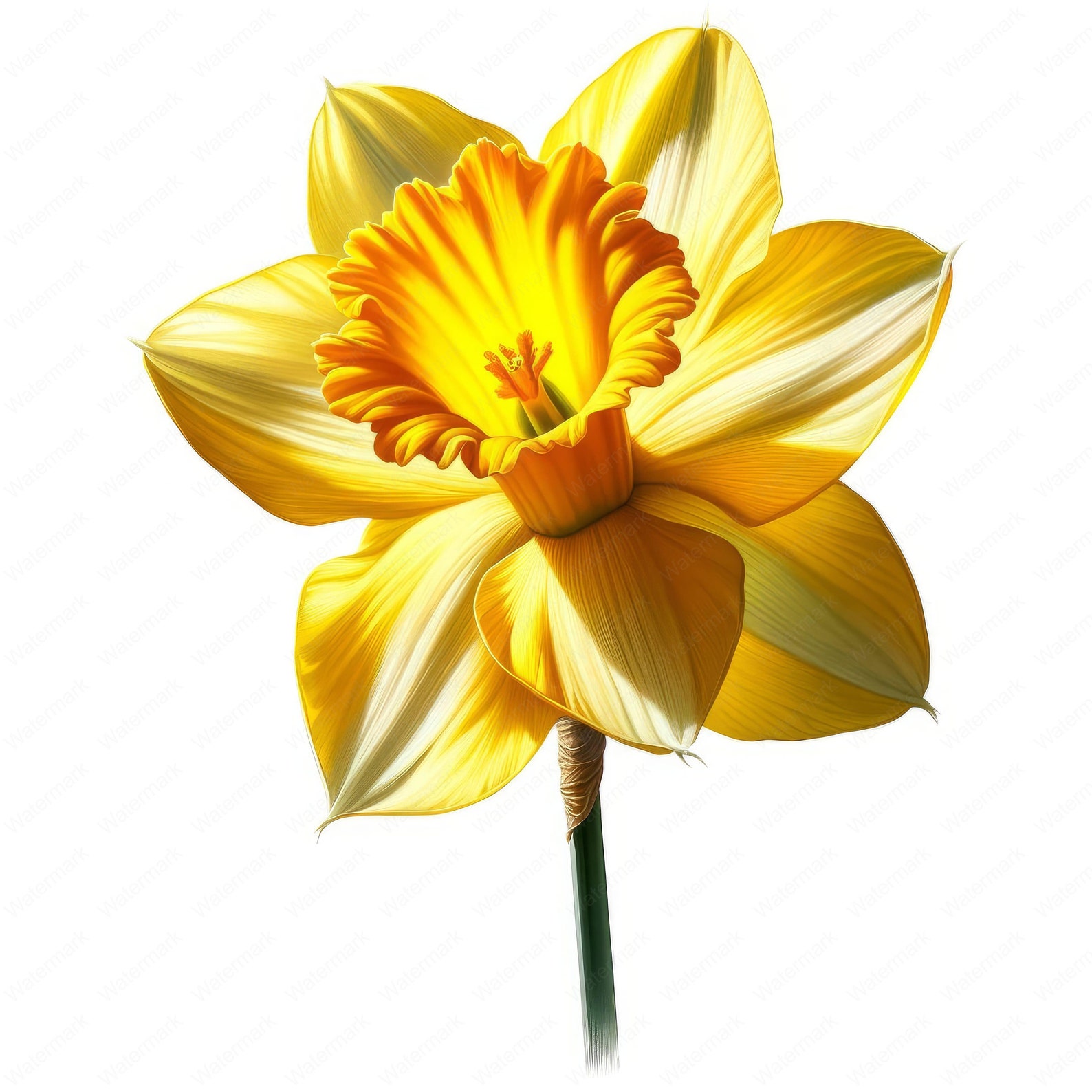 Daffodil Clipart Bundle: 10 Vibrant Spring Flower Designs (digital ...