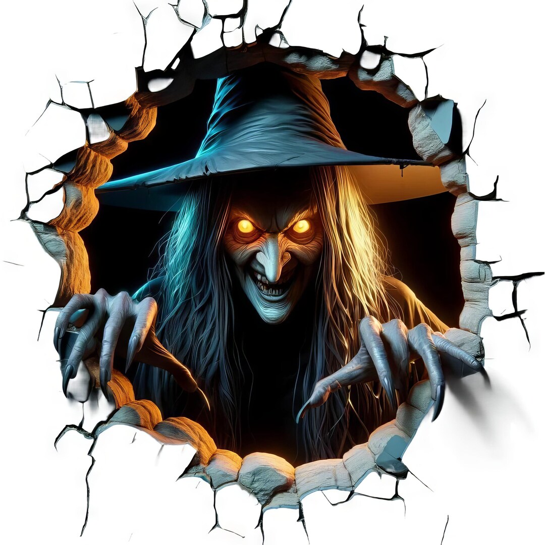 Creepy Witch Clipart | Spooky Witch Clipart Bundle | 10 High-quality ...