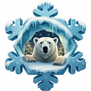 Polar Bear Clipart | Winter Holiday PNG Bundle | 10 High Quality ...