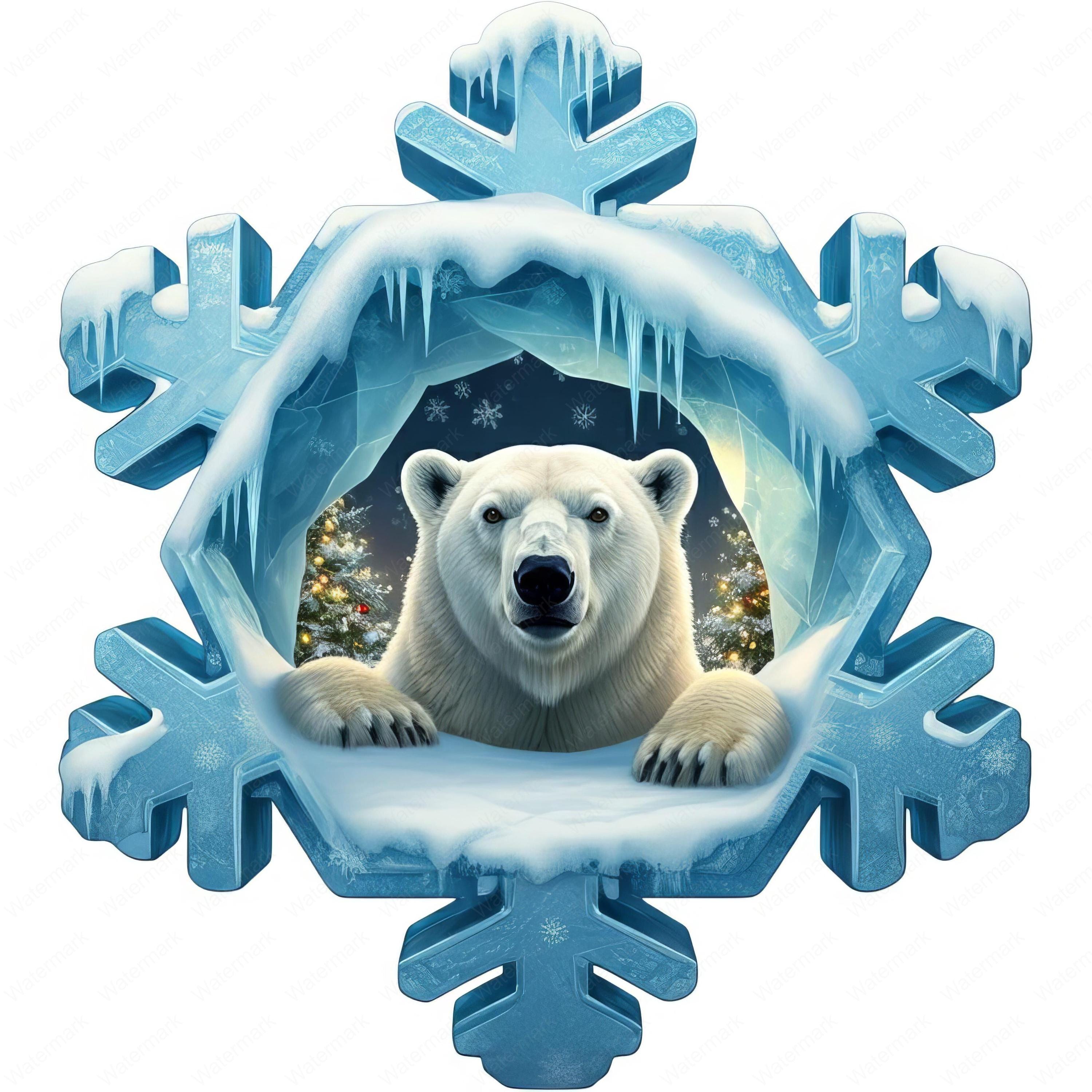 Polar Bear Clipart: Winter Holiday PNG Bundle (digital Download) - Etsy
