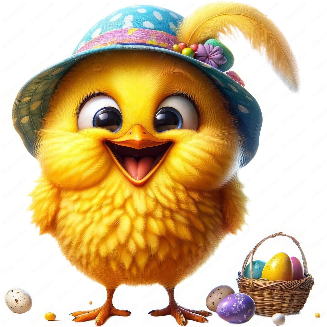 Funny Easter Chick Clipart Bundle | High-quality Designs (digital ...