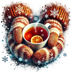 Winter Hot Drinks Clipart | Cozy Winter Hot Drinks Clipart Bundle | 10 ...