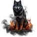 Fantasy Wolf Clipart | Fiery Realistic PNG Bundle | 10 High Quality ...