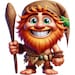 Funny Caveman Clipart Adorable Funny Caveman Clipart Bundle 10 High ...