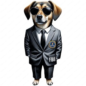 FBI Dog Clipart | Alert FBI Dog Clipart Bundle | 10 High-quality ...