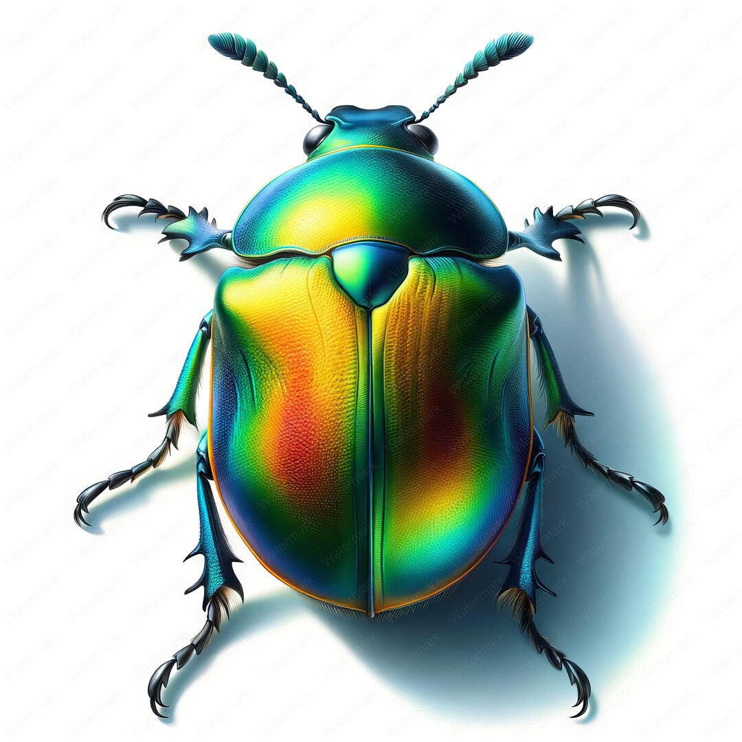 Vivid Beetle Clipart Colorful Beetle Clipart Bundle 10 High-quality ...