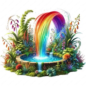 Rainbow Well Clipart | Vibrant Rainbow Well Clipart Bundle | 10 High ...