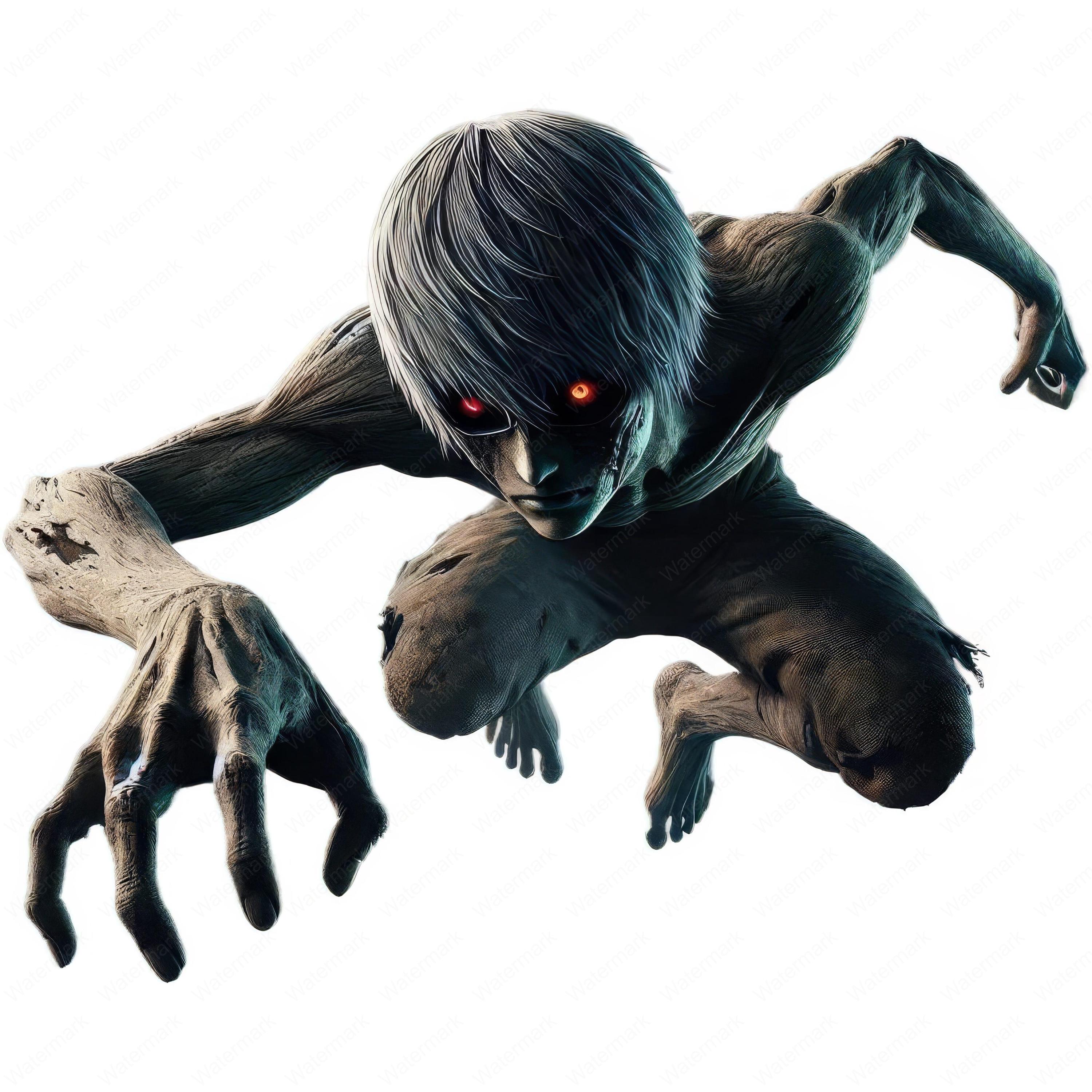 Terrifying Ghoul Clipart Bundle: Undead Horror Art (digital Download ...
