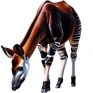 Okapi Clipart | Adorable Okapi Clipart Bundle | 10 High-quality Designs ...