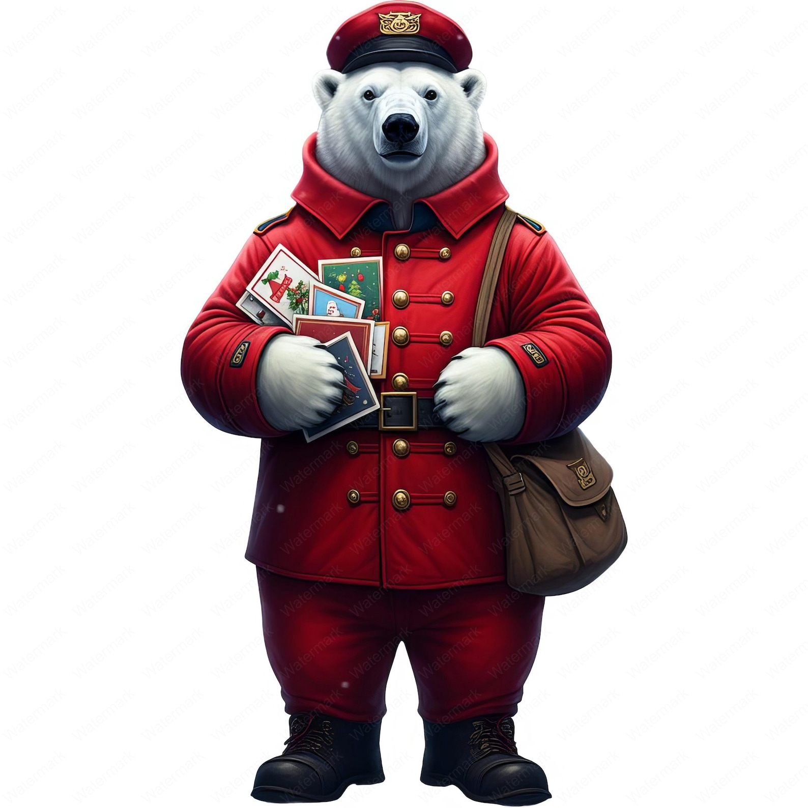 Animal Postman Clipart Bundle: Christmas Delivery Designs (digital ...