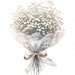 Baby Breath Bouquet Clipart: Floral Lace Design (digital Download) - Etsy