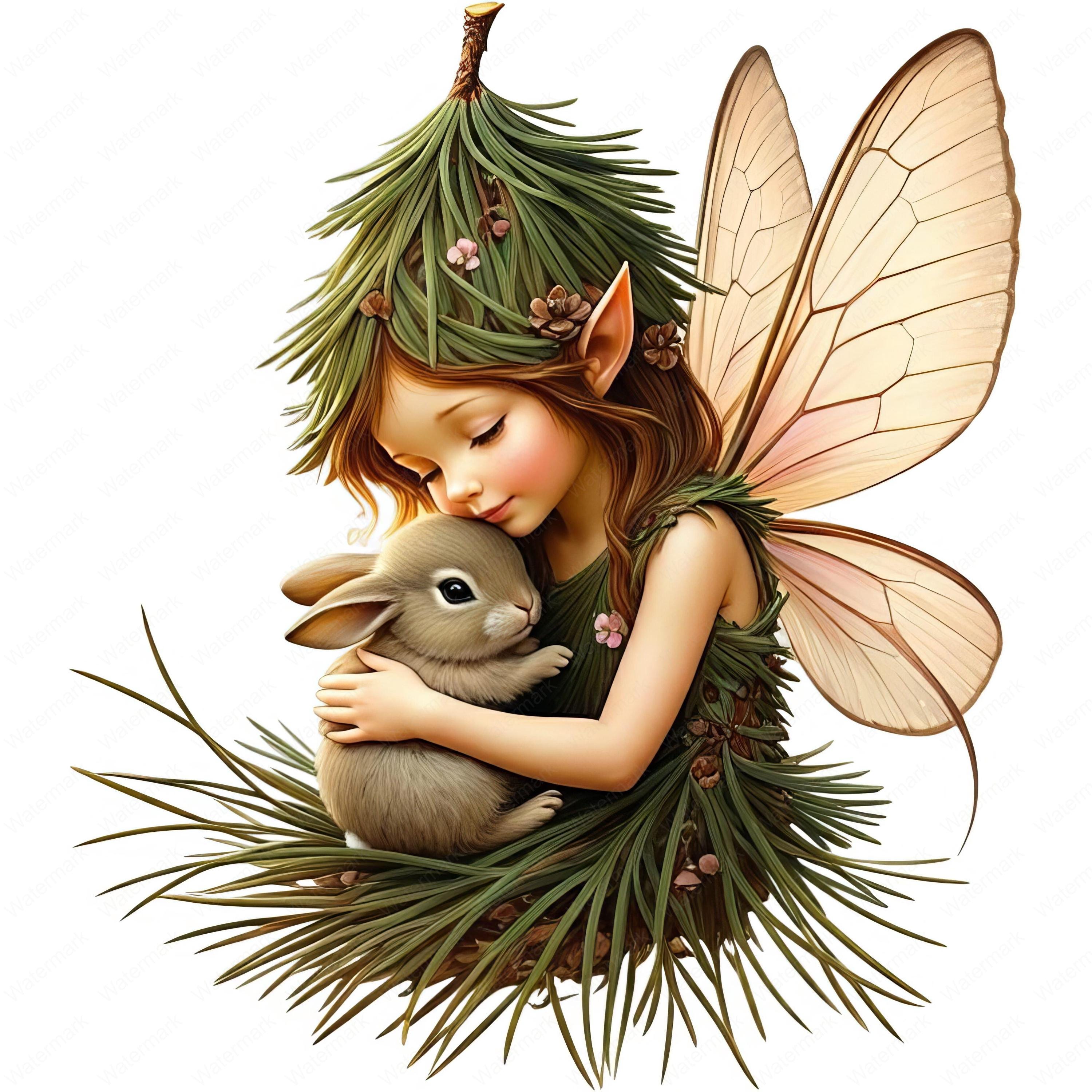 Christmas Pine Fairy Clipart Bundle: Holiday Designs (digital Download ...