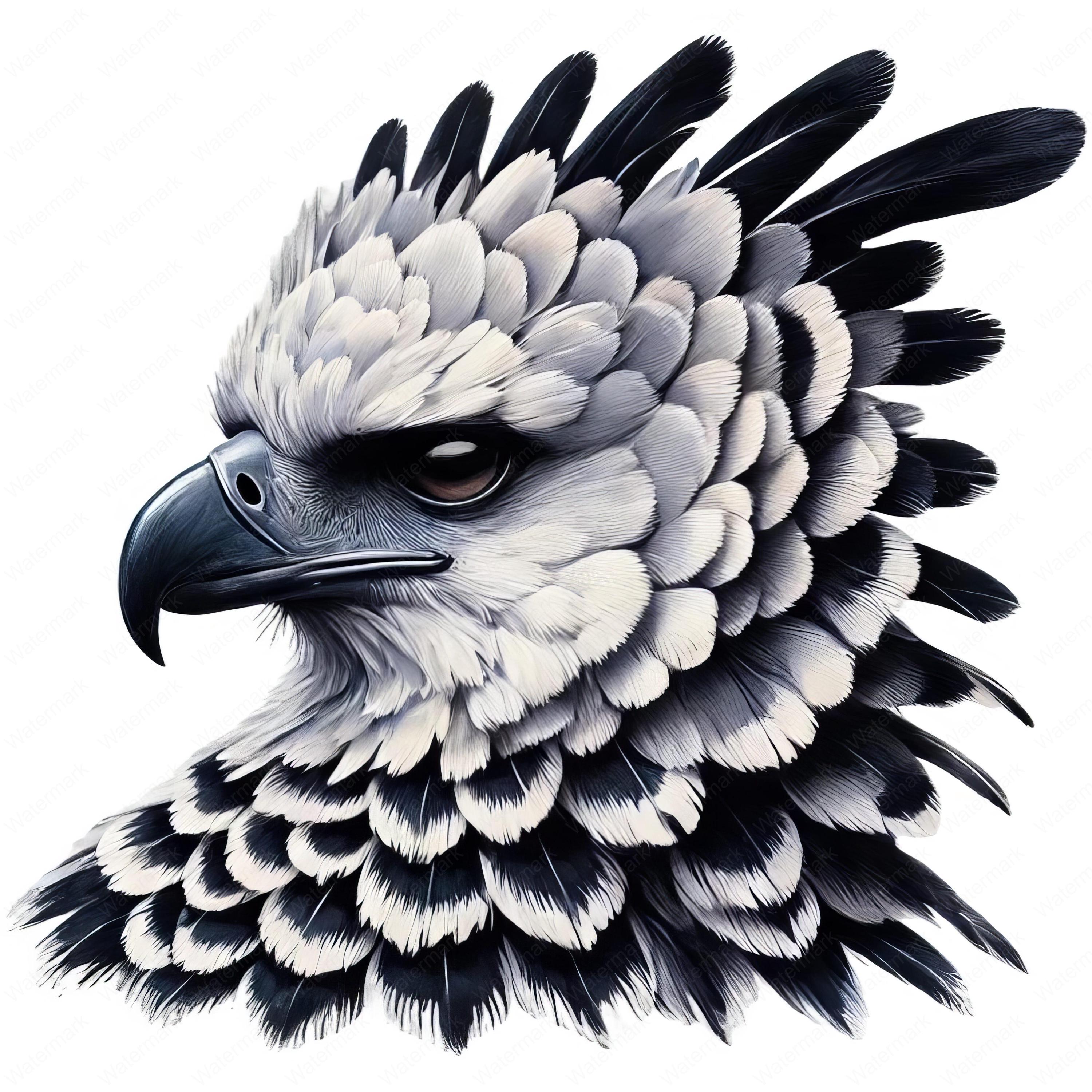 Majestic Harpy Eagle Clipart Bundle: Wildlife Art (digital Download ...
