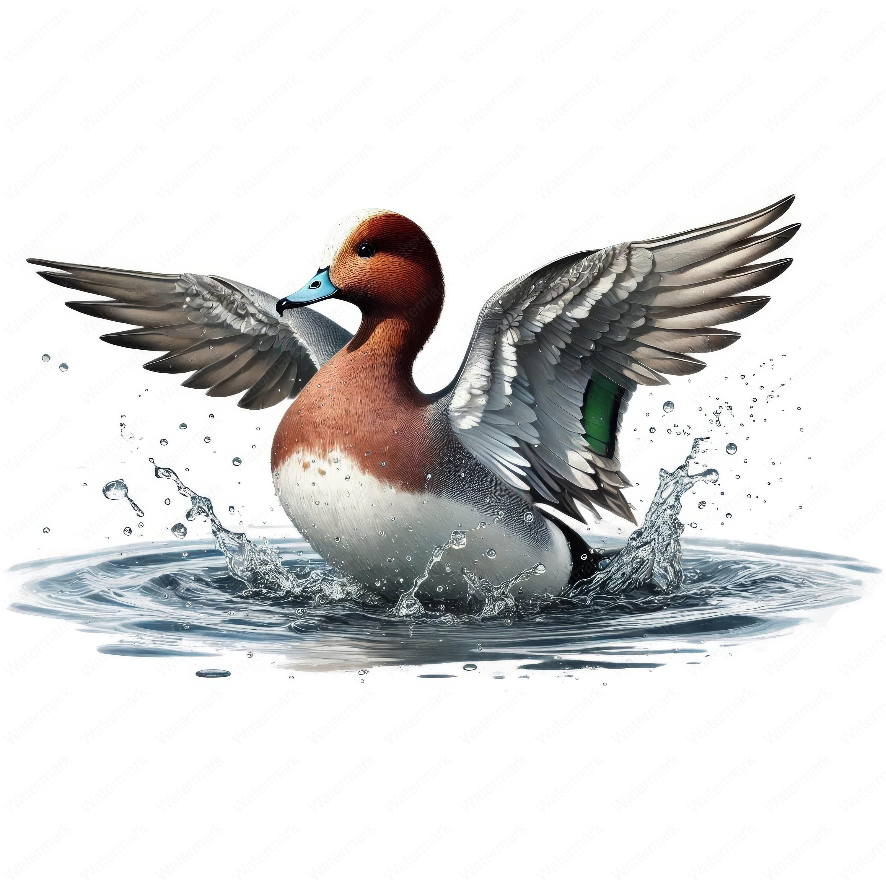 Wigeon Clipart Bundle: 10 Waterfowl Art Designs (digital Download) - Etsy