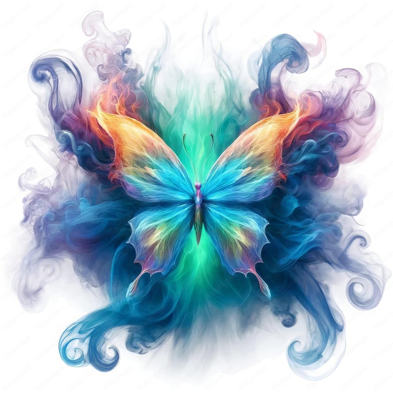 Foggy Butterfly Clipart Bundle | Dreamy Art Printables (commercial Use ...