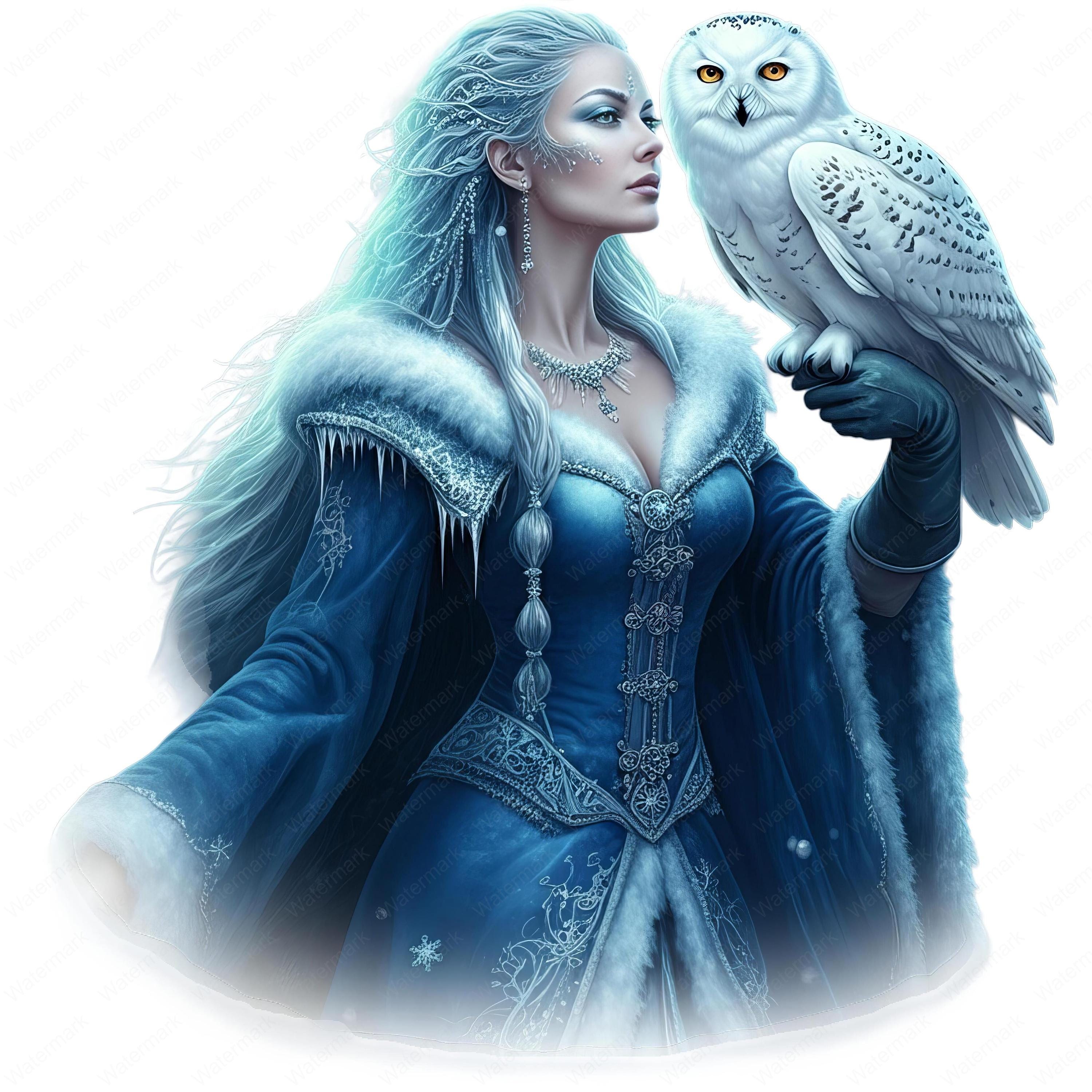 Snow Witch Clipart | Frosty Magic PNG Bundle | 10 High Quality Designs ...