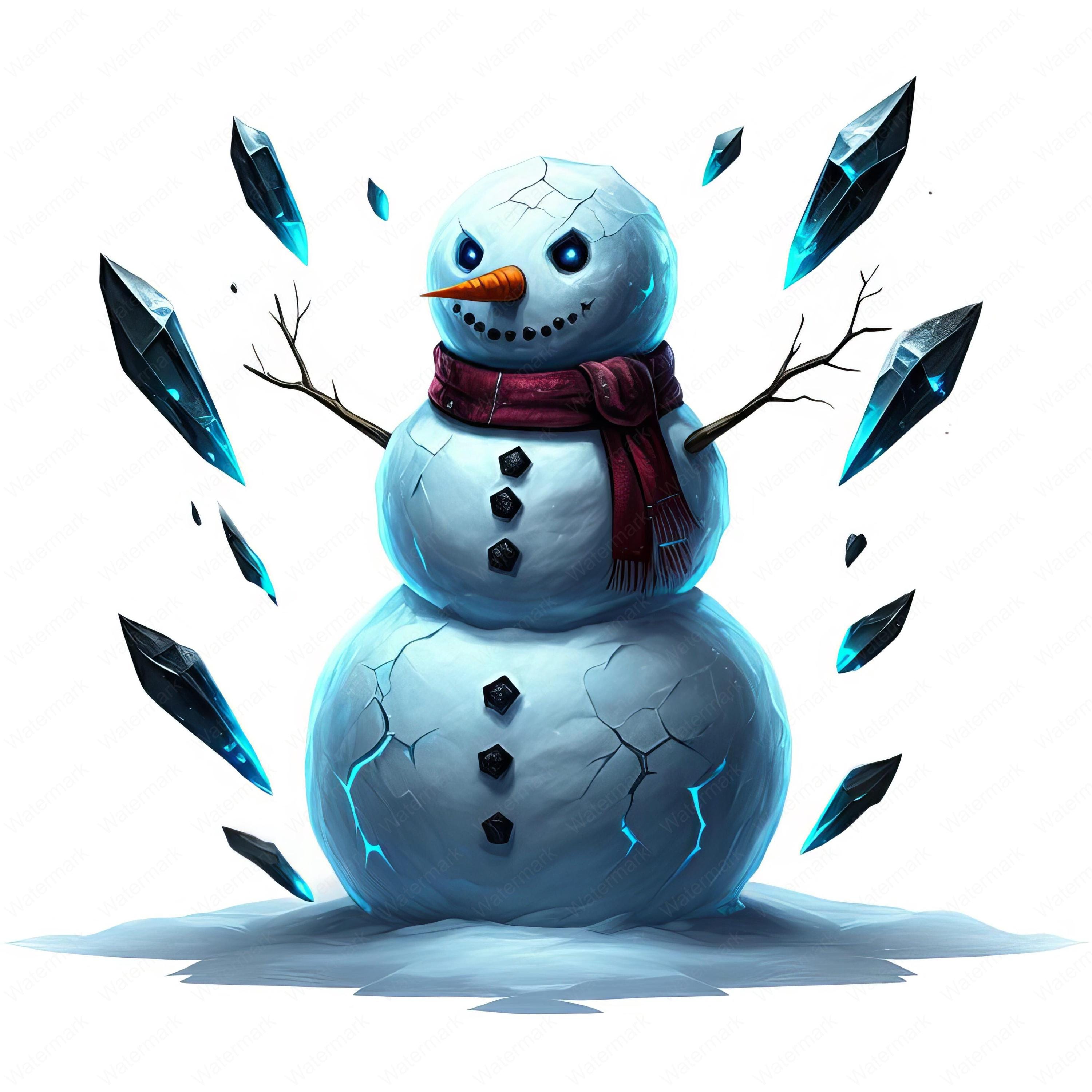 Gothic Snowman Clipart: Fantasy PNG Bundle (digital Download) - Etsy