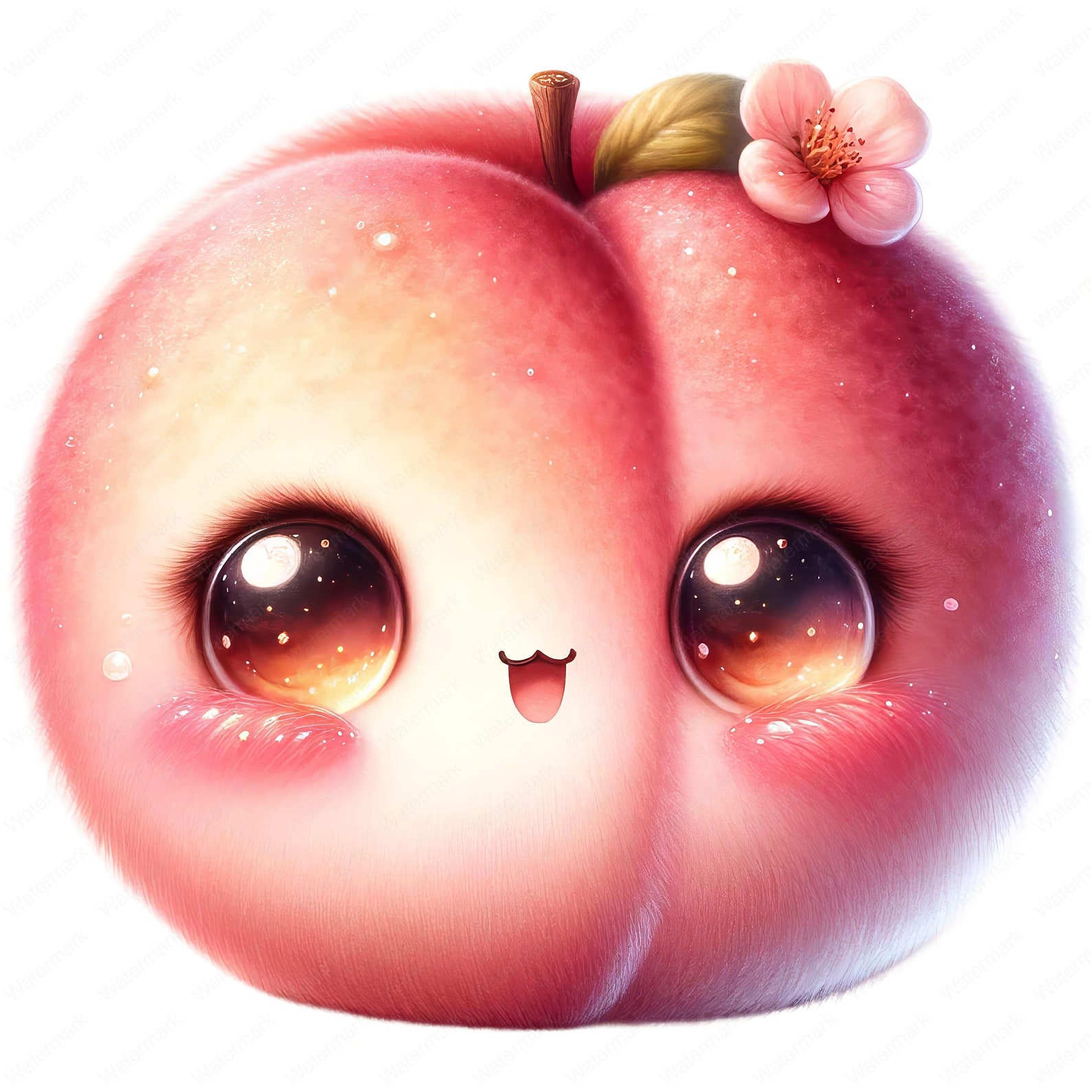 Cute Peach Clipart Bundle | Fruit Theme Art (digital Download) - Etsy