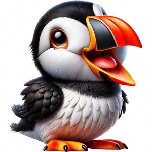 Puffin Joy Clipart | Playful Puffin Clipart Bundle | 10 High-quality ...