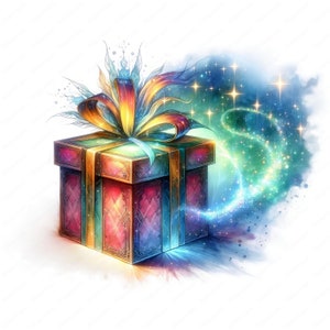 Magic Gift Box Clipart Mystical Magic Box Clipart Bundle 10 High ...