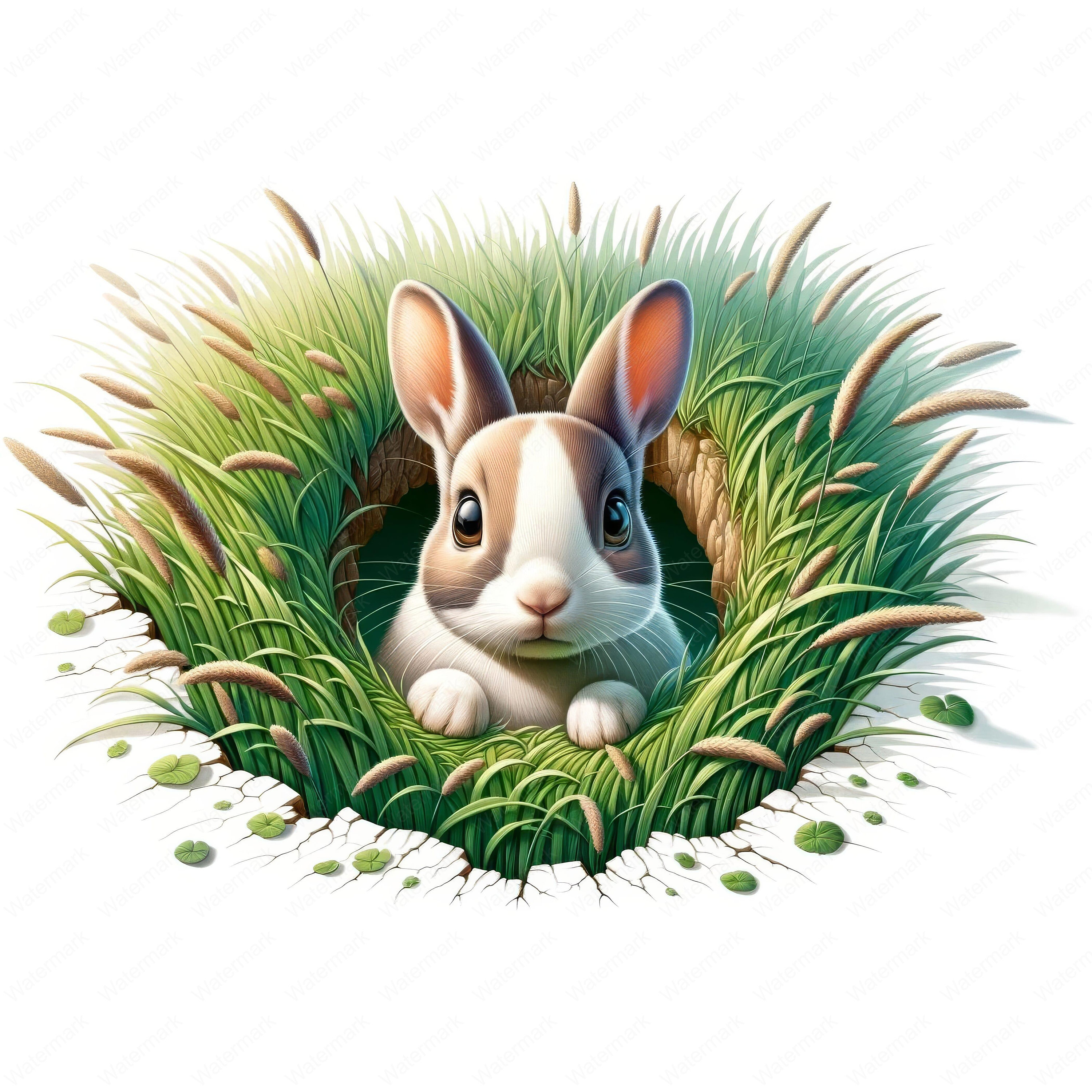 Cute Rabbit Clipart Bundle | Woodland Animal Art (digital Download) - Etsy