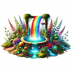 Rainbow Well Clipart | Vibrant Rainbow Well Clipart Bundle | 10 High ...