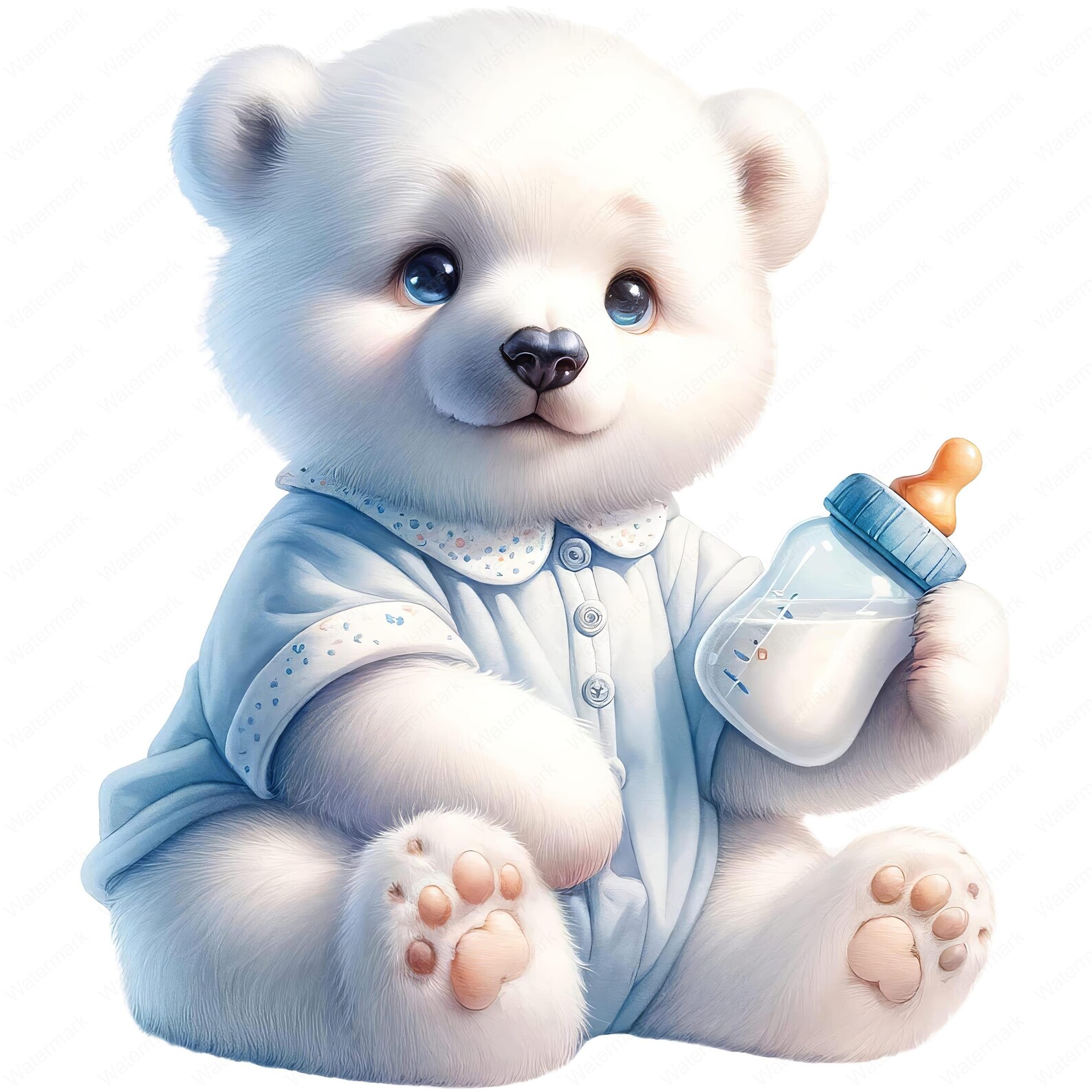 Clipart de un lindo oso polar bebé / Diseños de animales árticos ...