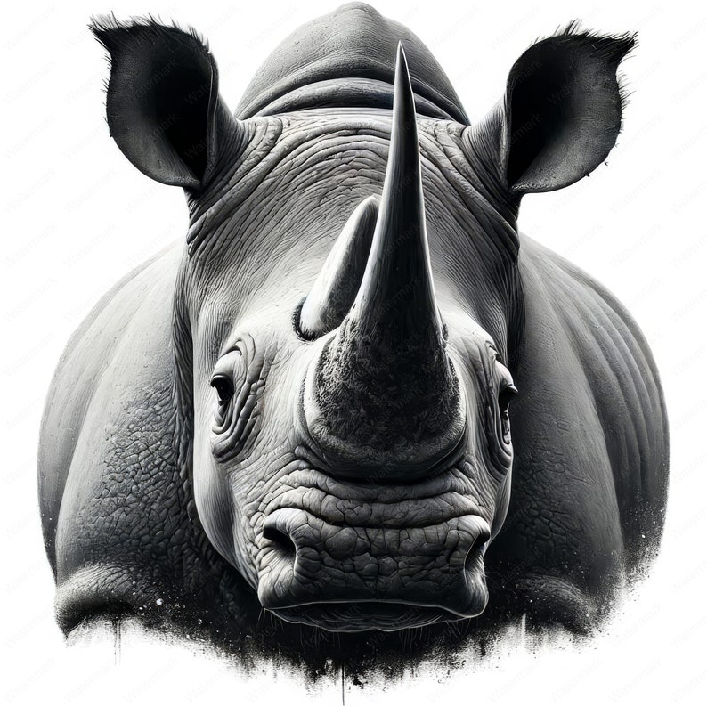 Rhino Clipart Bundle | 10 Wildlife Art Designs (digital Download) - Etsy