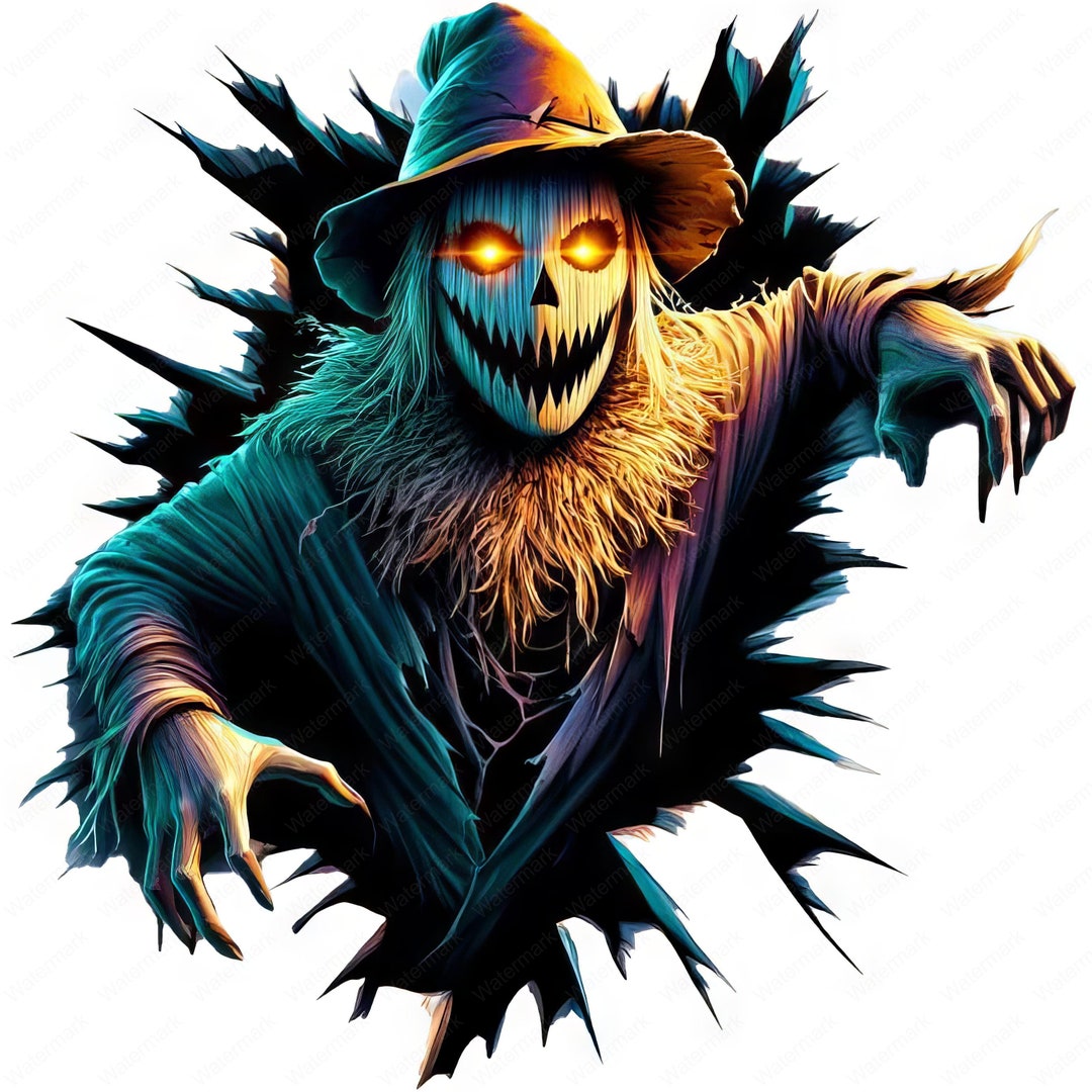 Scarecrow Clipart | Horrifying Scarecrow Clipart Bundle | 10 High ...