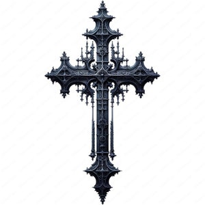 Gothic Cross Clipart | Intricate Gothic Cross Clipart Bundle | 10 High ...