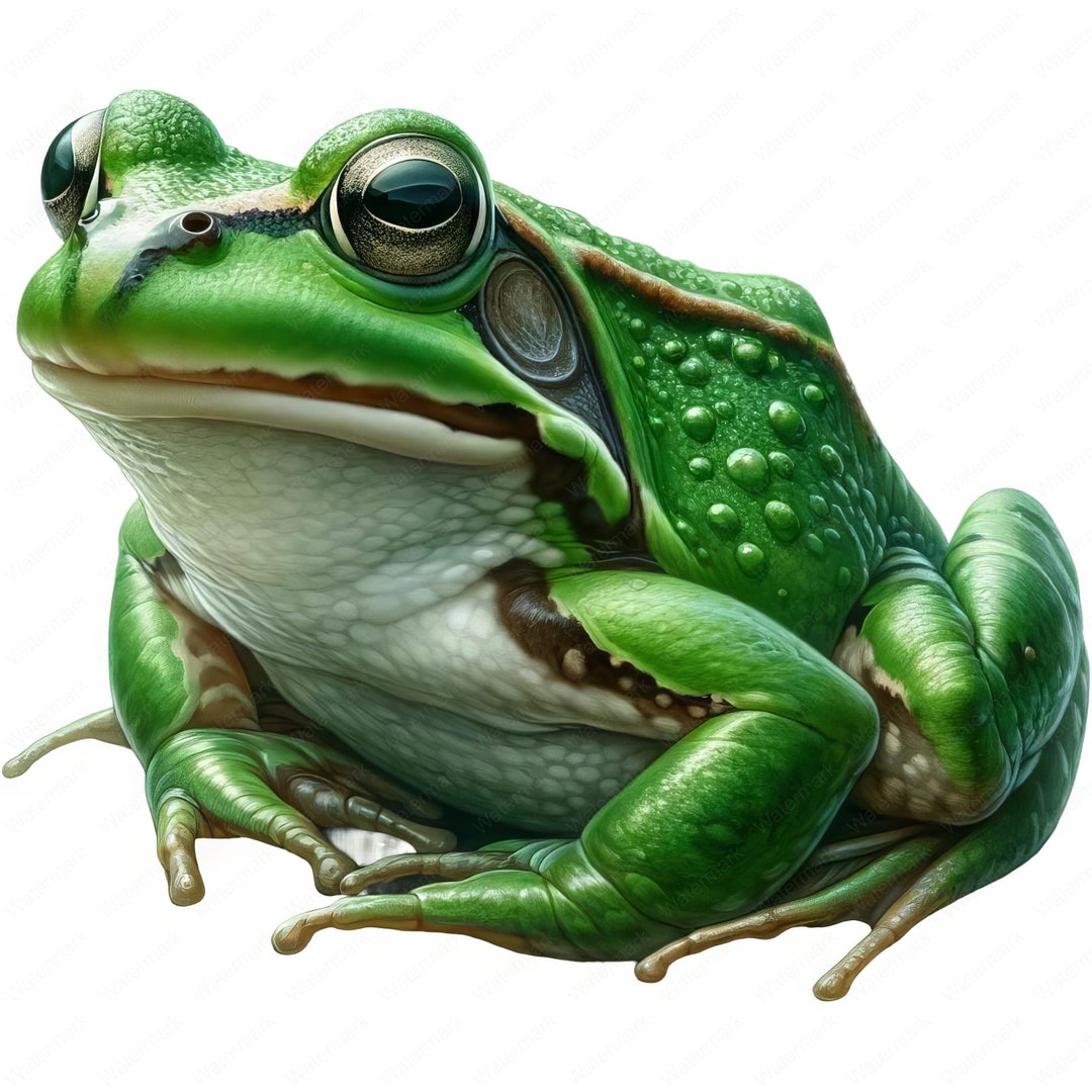 Pond Frog Clipart | 10 High-quality Designs | Watercolor Art | Wildlife ...