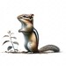 Chipmunk Clipart Eastern Chipmunk Clipart Bundle 10 High-quality Images ...