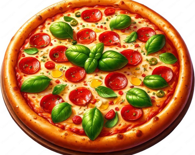25 Pizza Digital Clipart | High-resolution | Fun & Tasty Designs for ...