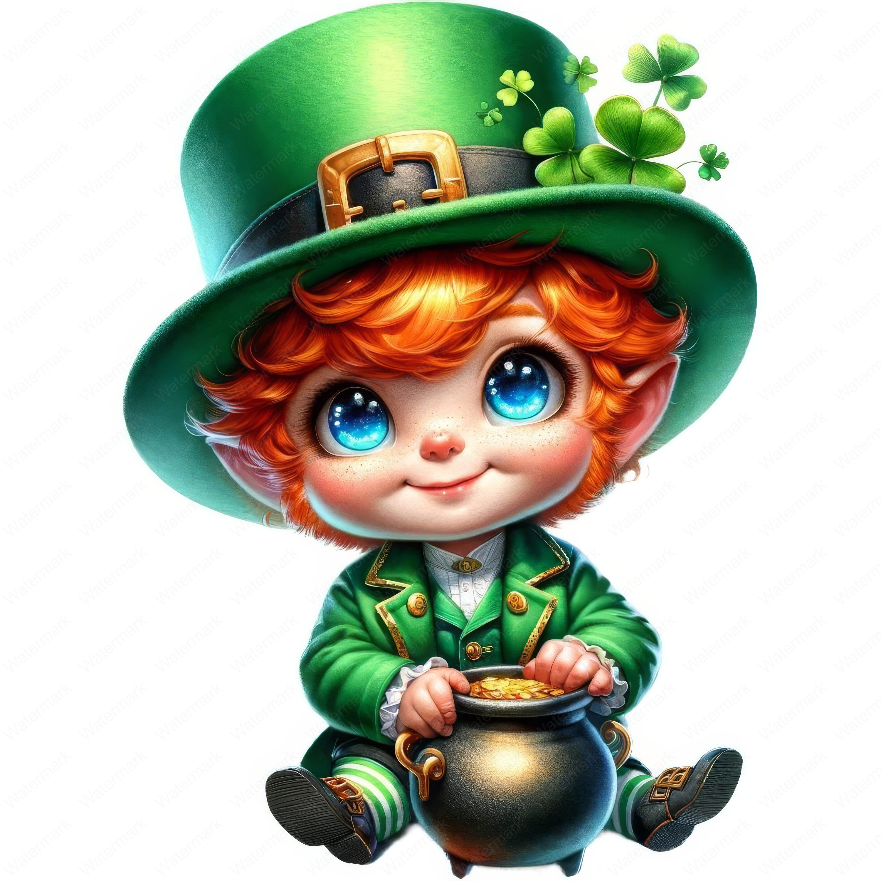 Cute Leprechaun Clipart Bundle | St. Patrick's Day Art (digital ...