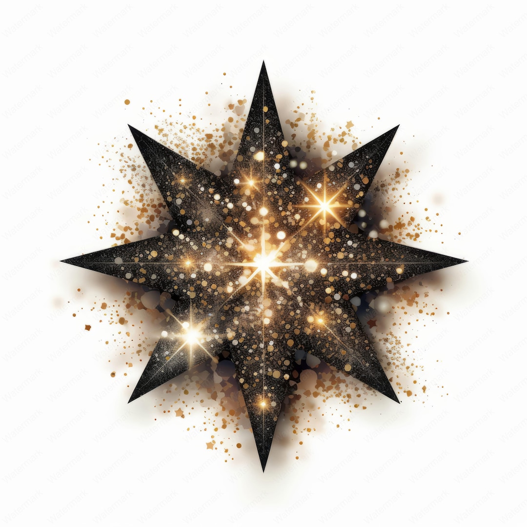 Sparkling Star Clipart Shimmering Sparkling Star Clipart Bundle 10 High ...