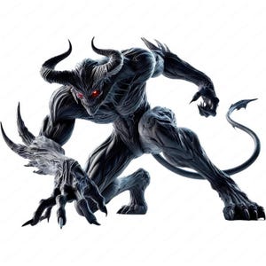 Demon Clipart | Dark Demon Clipart Bundle | 10 High-quality Designs ...