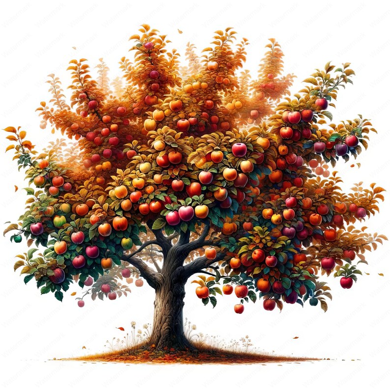 Apple Orchard Clipart Bundle | Fall Harvest Art (digital Download) - Etsy